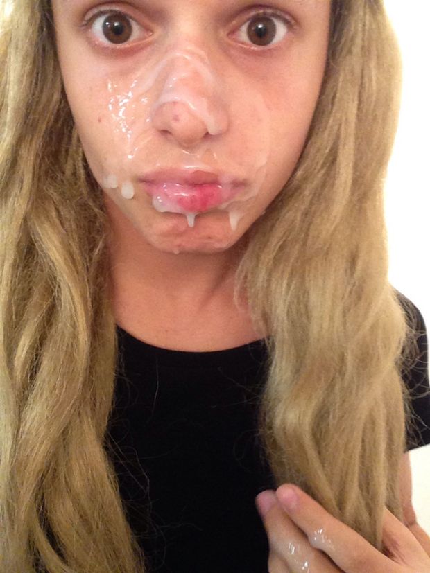 Blonde Cum Slut Cumguzzler