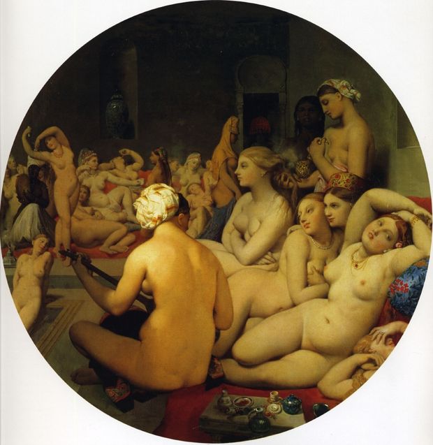 Ingres 1863 The Turkish Bath Arttdude