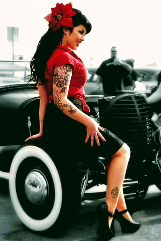 Rockabilly Pin Up Blue92