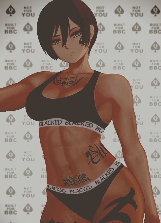 Blacked Waifu Mikasa Ackerman Animewaifubbc